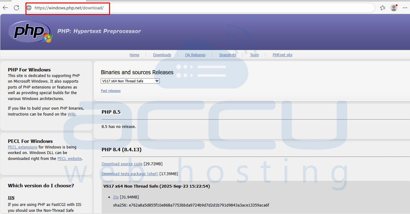 How to Install PHP + MySQL on Windows Server 2025 for Web Hosting? - AccuWebHosting