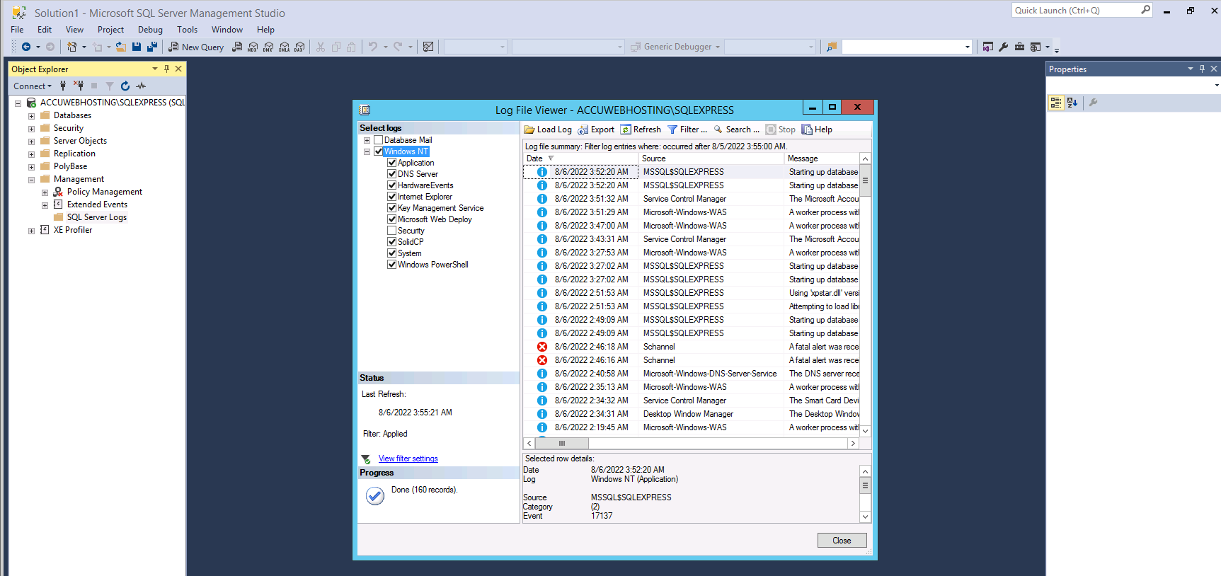 How To Find Sql Server Logs On The Windows Server Knowledgebase Accuwebhosting