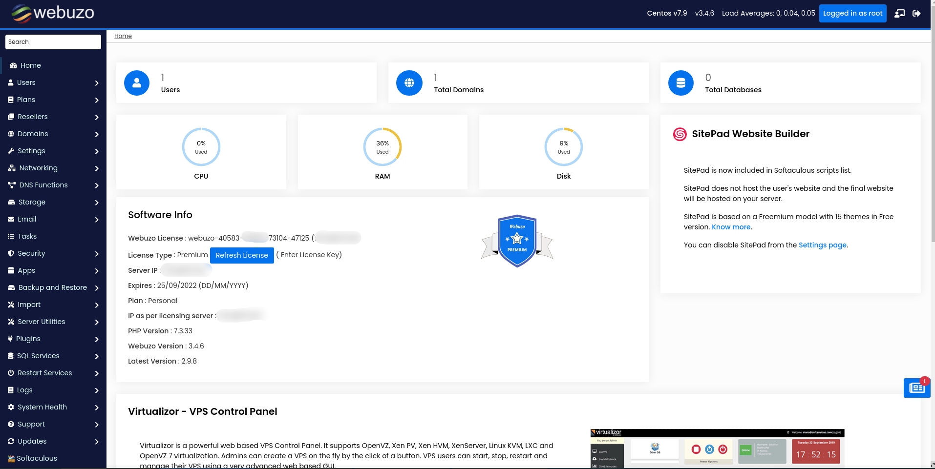 How To Access The Webuzo Panel Webuzo Accuweb Help Center 