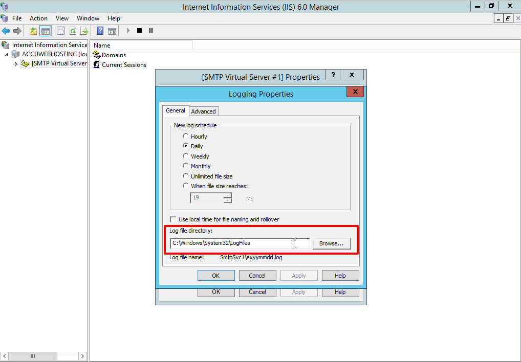 How To Check Iis Smtp Mail Queue And Smtp Logs Windows Vps Hosting Accuweb Help Center