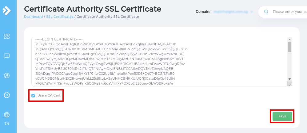 How To Upload The Ca Bundle File Ca Bundle To Directadmin Ssl Certificates Accuweb Help