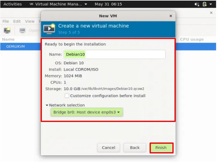 How To Install Kvm And Configure The Networking On The Dedicated Server Database Server