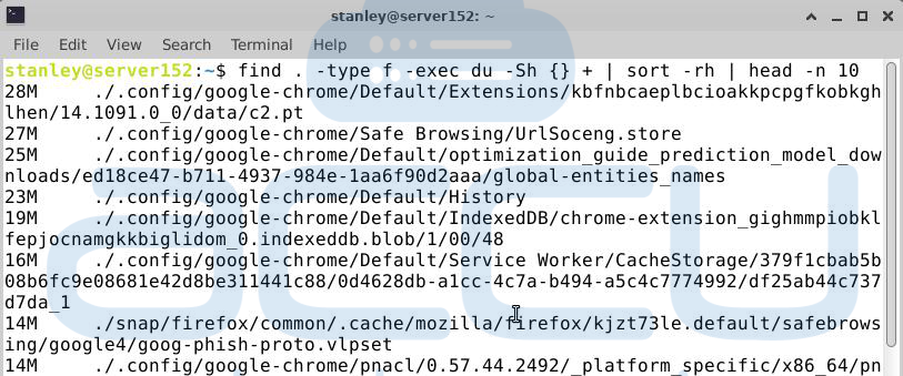 How to Find the Biggest Files and Directories in the Linux command line? - Knowledgebase ...