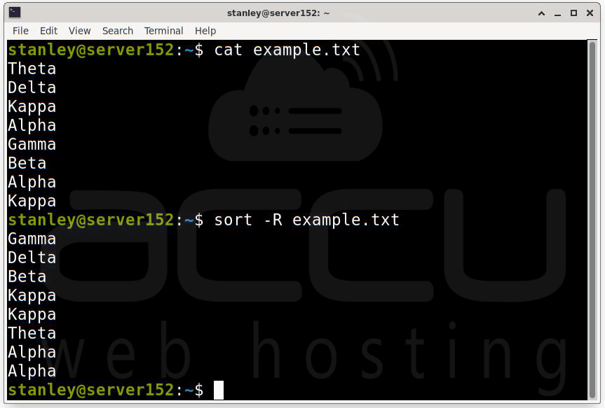 Give Top 10 Examples Of Sort Command In Linux Linux Commands Accuweb Help Center