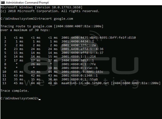 How To Run Tracert Or Traceroute In Windows And Linux Windows Vps Hosting Accuweb Help Center