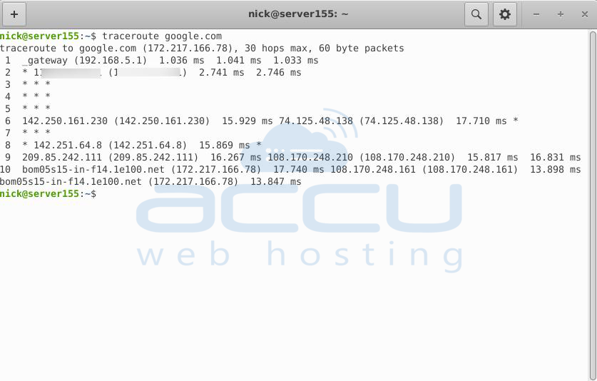How To Run Tracert Or Traceroute In Windows And Linux Windows Vps Hosting Accuweb Help Center