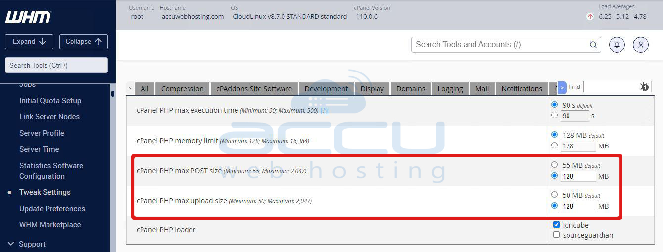 How To Increase The Maximum Attachment Size In Webmail Through The Whm Panel Cpanel And Whm