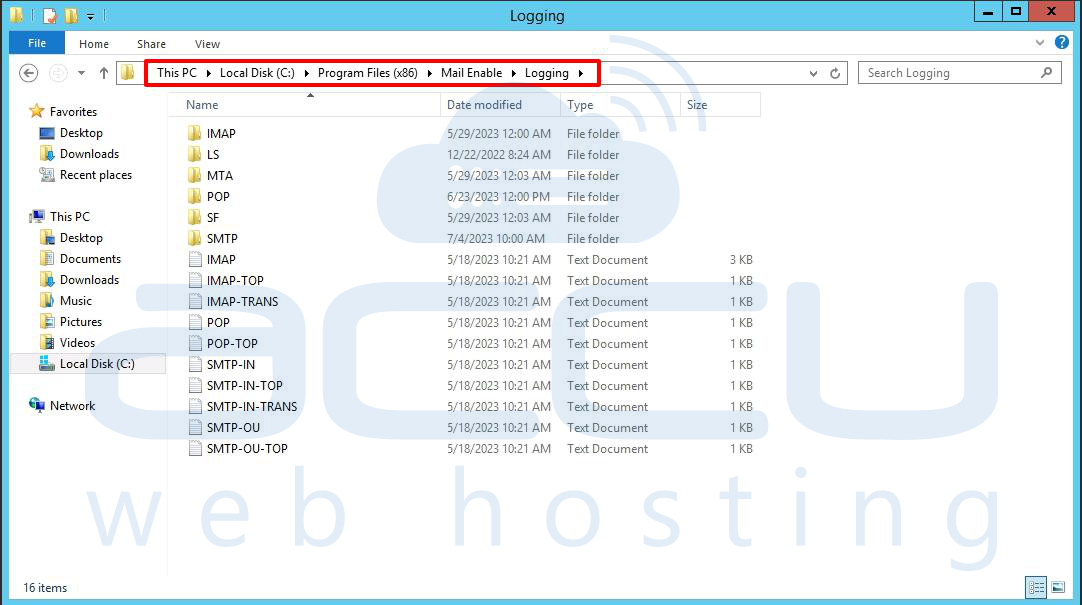 How To Reduce The Size Of Mailenable Log Files Mailenable Tutorials Accuweb Help Center