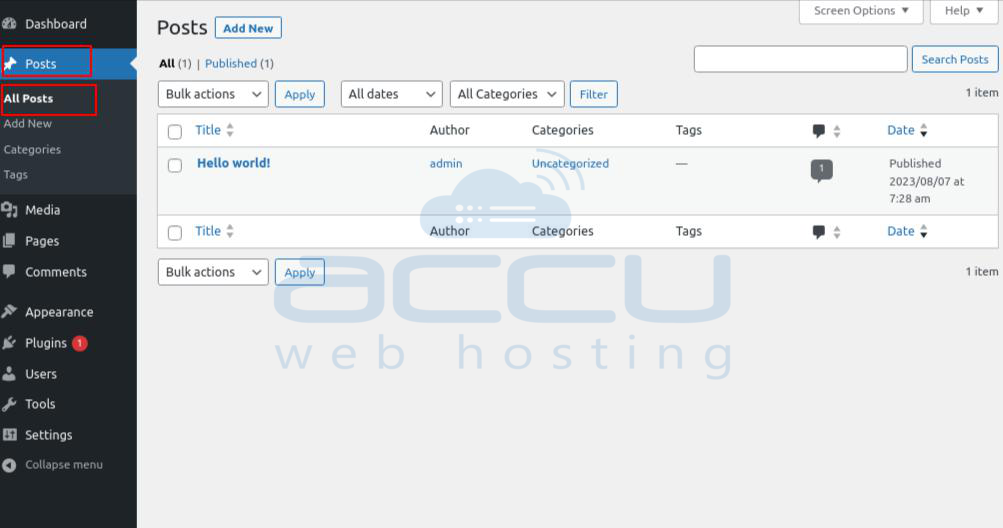 How To Enable Or Disable Comments In Wordpress Wordpress Hosting Accuweb Help Center