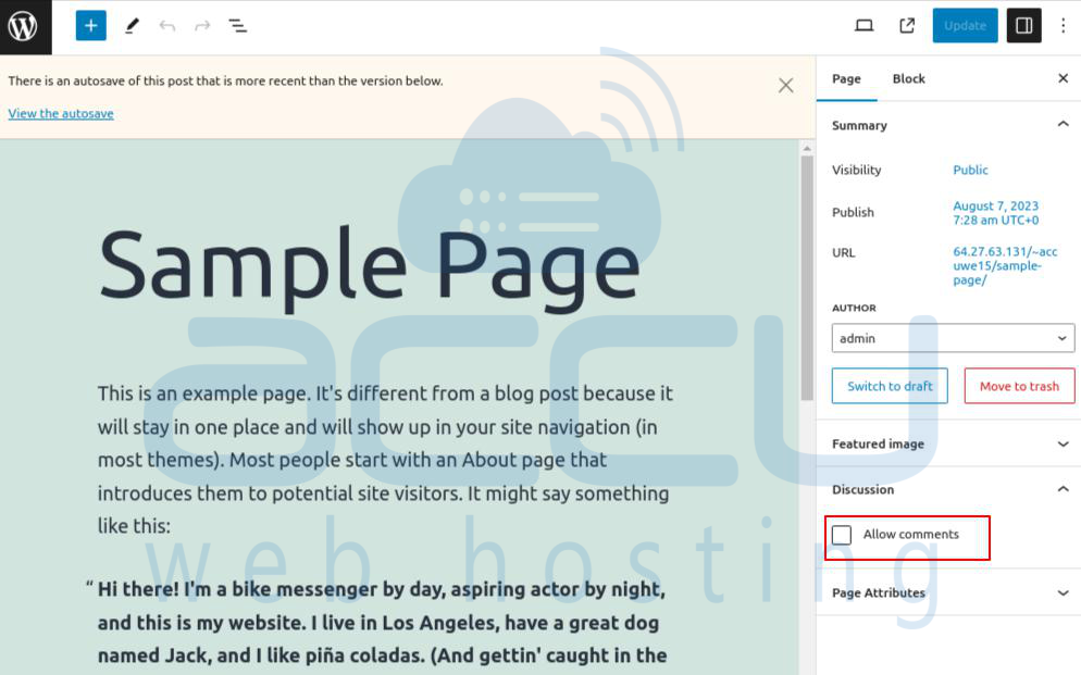 How To Enable Or Disable Comments In Wordpress Accuwebhosting