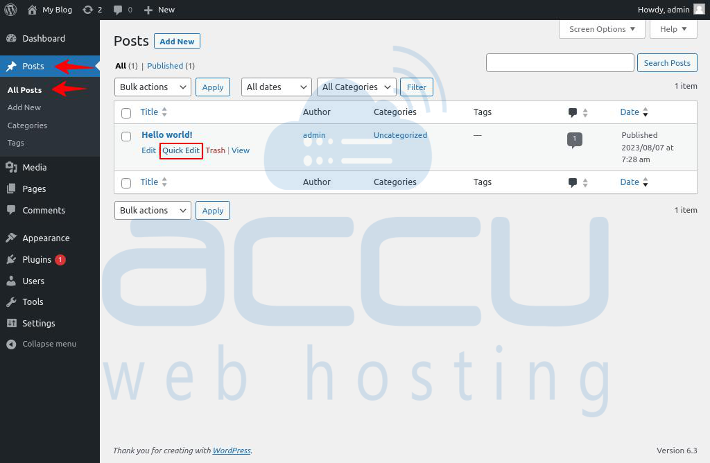 How To Enable Or Disable Comments In Wordpress Accuwebhosting