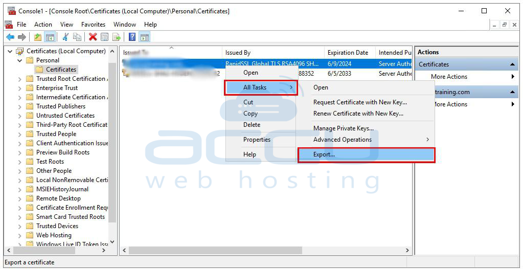 How will you generate a PFX file from Windows and Linux server ...