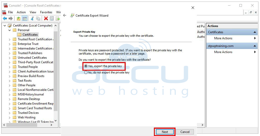 How will you generate a PFX file from Windows and Linux server ...