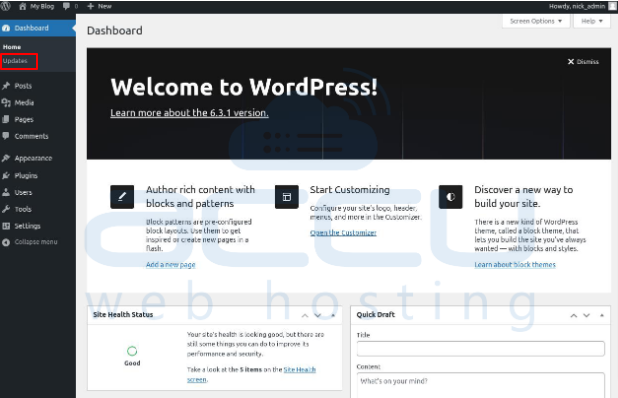 How To Update Your Wordpress Version Wordpress Hosting Accuweb