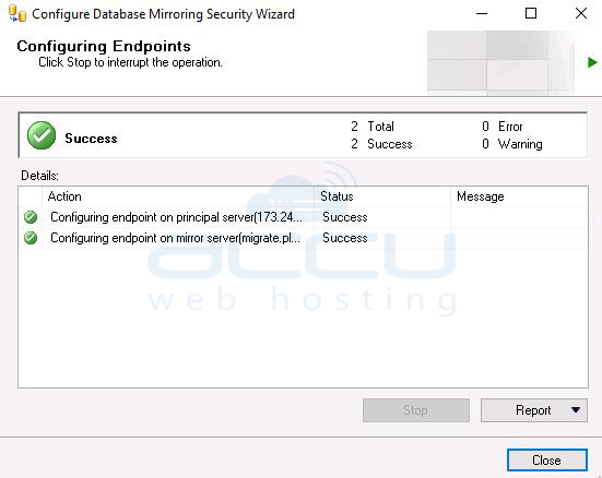 How To Setup Mssql Database Mirroring Mssql Server Accuweb Help Center