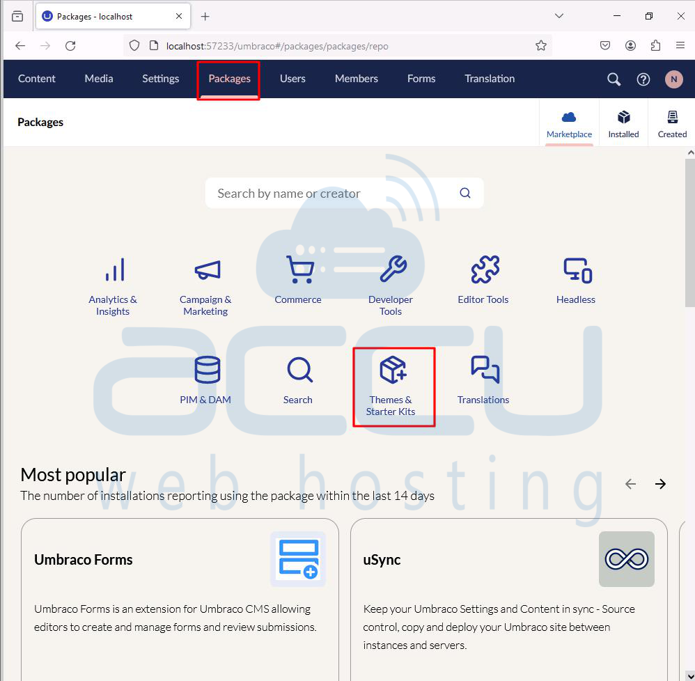 How To Install Umbraco On Windows Server Windows Vps Hosting Accuweb Help Center