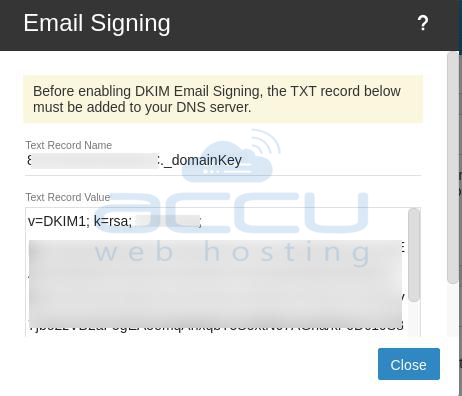 How To Enable DKIM For A Domain In SmarterMail? - AccuWebHosting