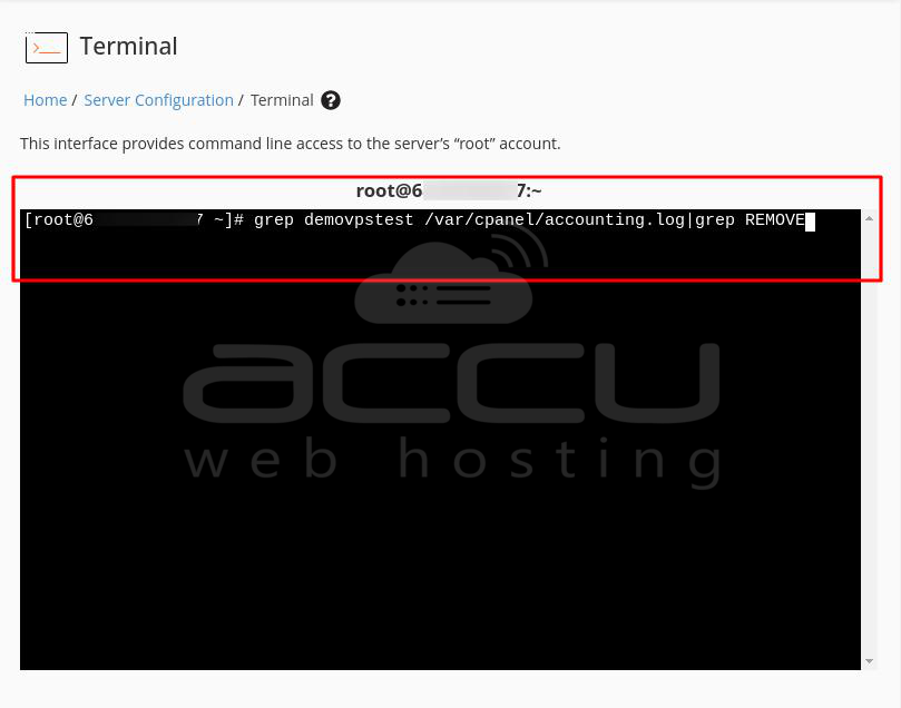 In which LogFile would you find Account Creation/Termination Information? - AccuWebHosting