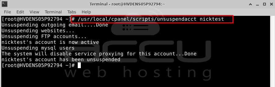 How to suspend Reseller in WHM? - AccuWebHosting