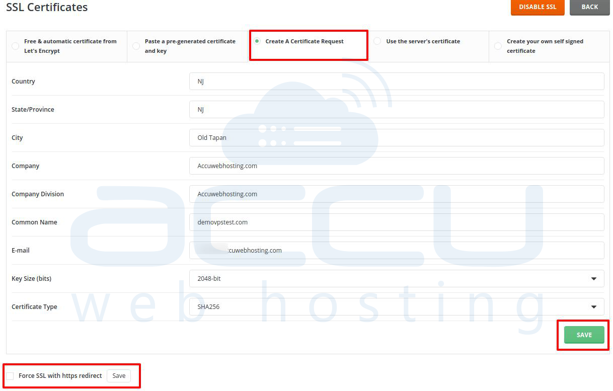 How To Generate Csr Certificate Signing Request Key In Directadmin Directadmin Control