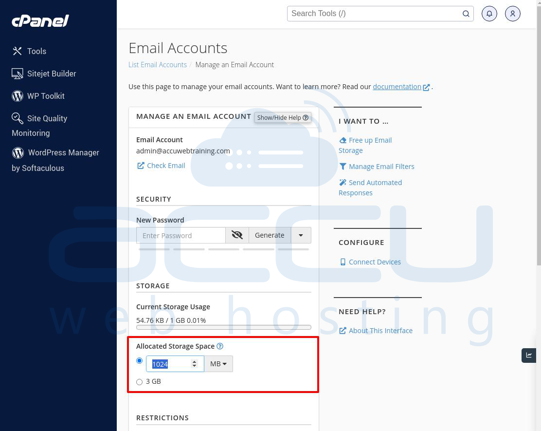 How to resolve 550 Mailbox quota exceeded? - AccuWebHosting