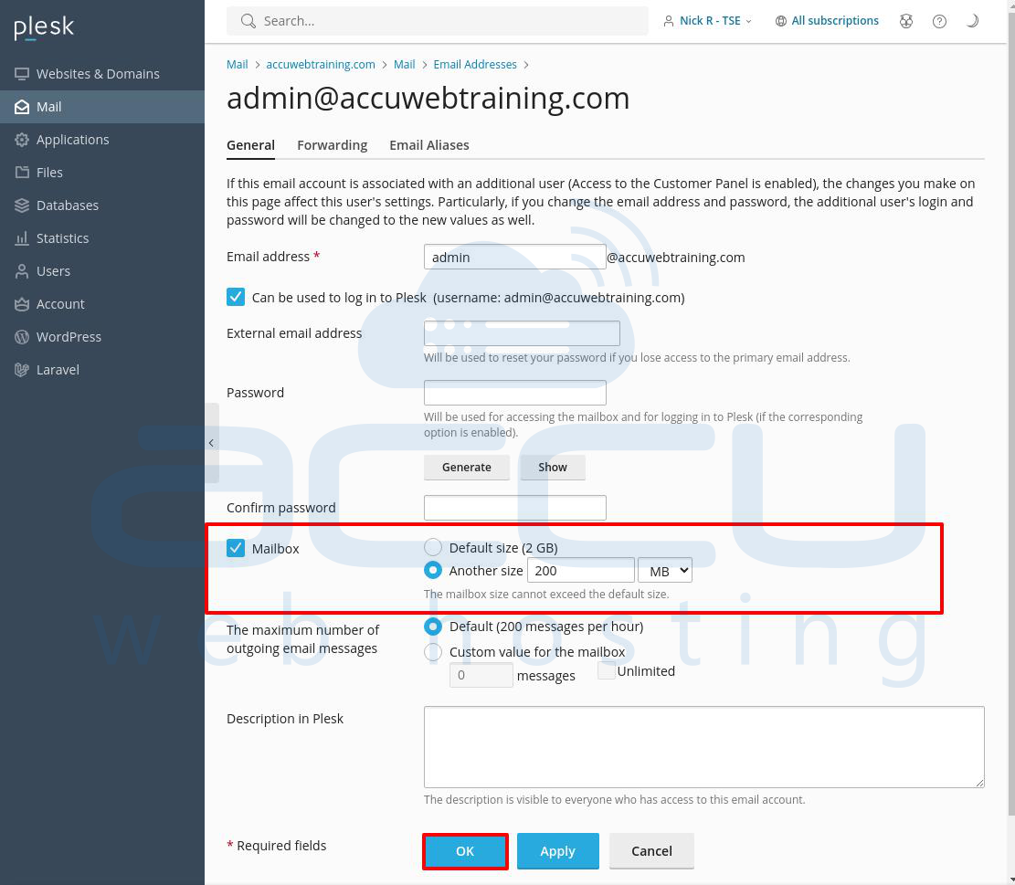 How to resolve 550 Mailbox quota exceeded? - AccuWebHosting