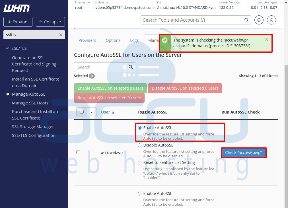 What are various reasons when AutoSSL fails to install SSL and how to manually renew AutoSSL ...