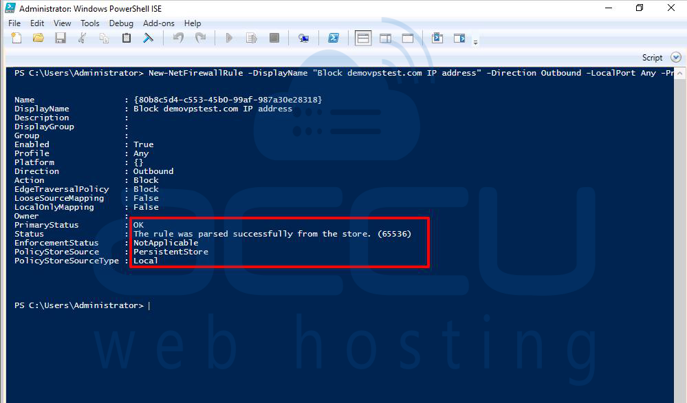 How To Block An Ip Or A Website Using Powershell In A Windows Server