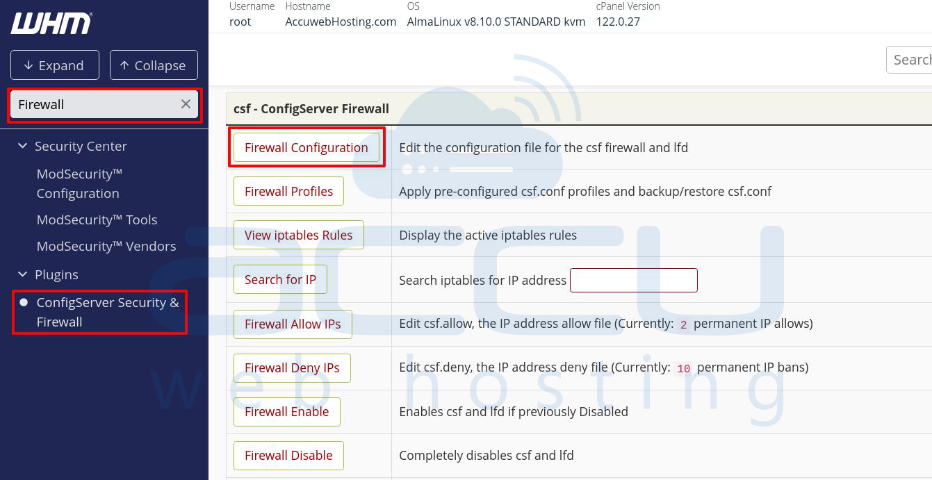 How to block countries in CSF firewall? - AccuWebHosting