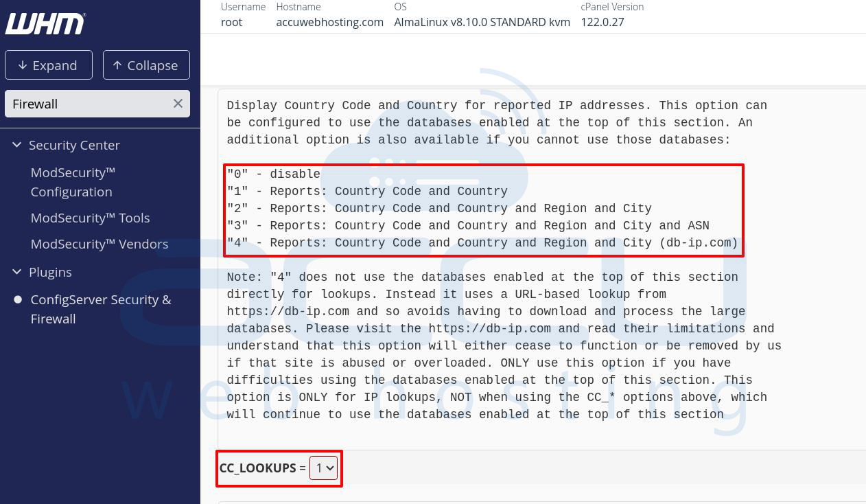 How to block countries in CSF firewall? - AccuWebHosting