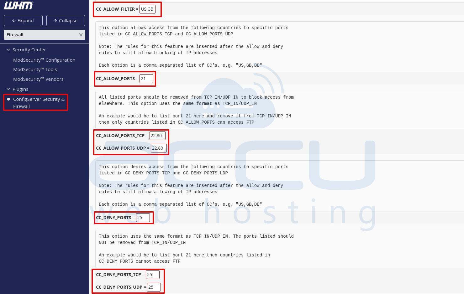 How to block countries in CSF firewall? - AccuWebHosting