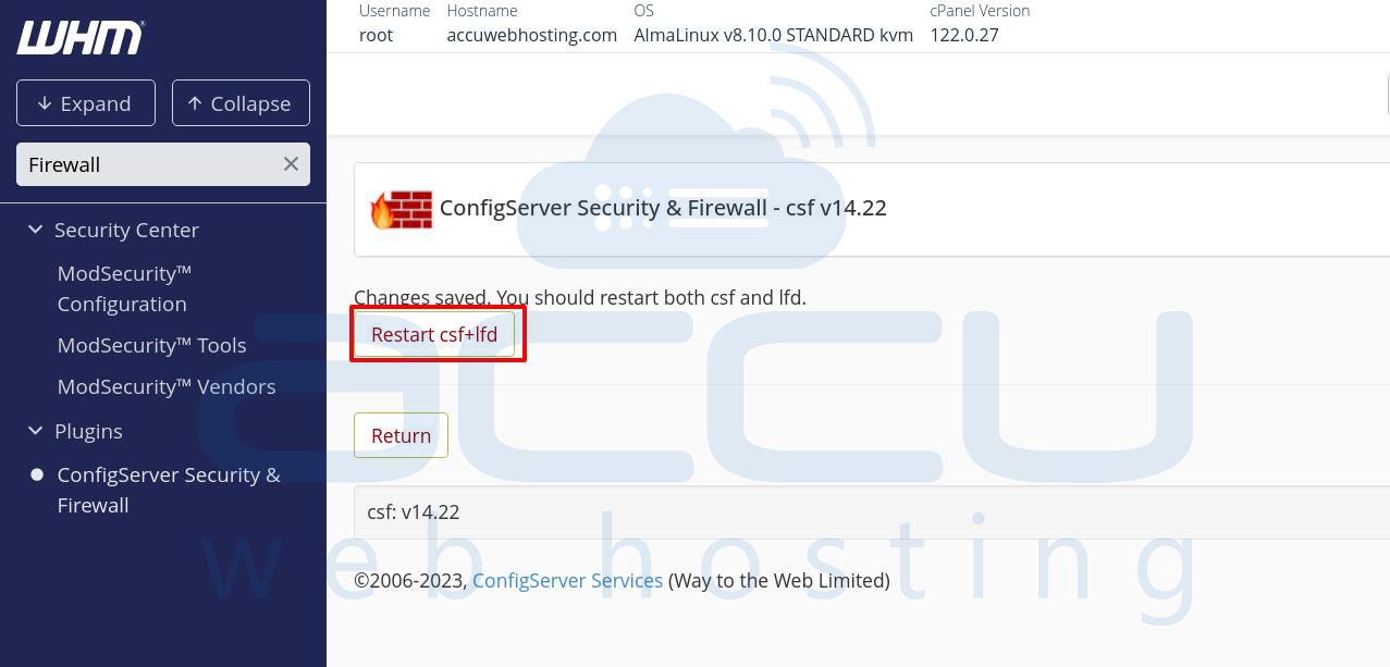 How to block countries in CSF firewall? - AccuWebHosting