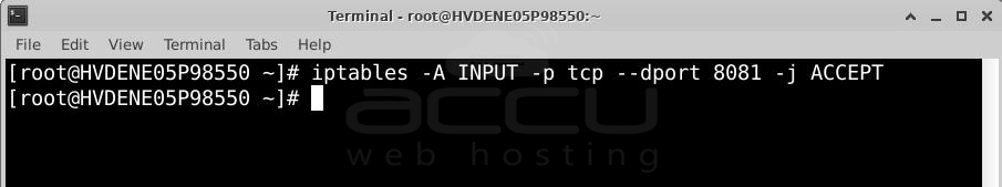 How to open a port with iptables? - AccuWebHosting