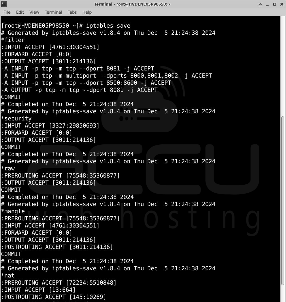 How To Open A Port With Iptables Linux Commands Accuweb Help Center