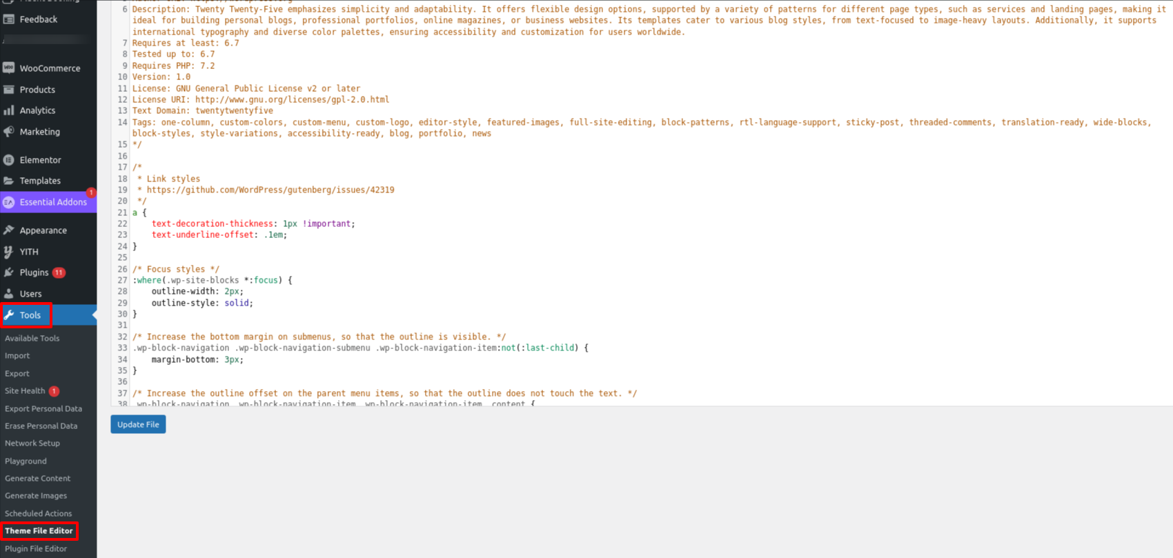 How to Fix Missing Theme File Editor in WordPress Admin - WordPress Hosting | AccuWeb Help Center