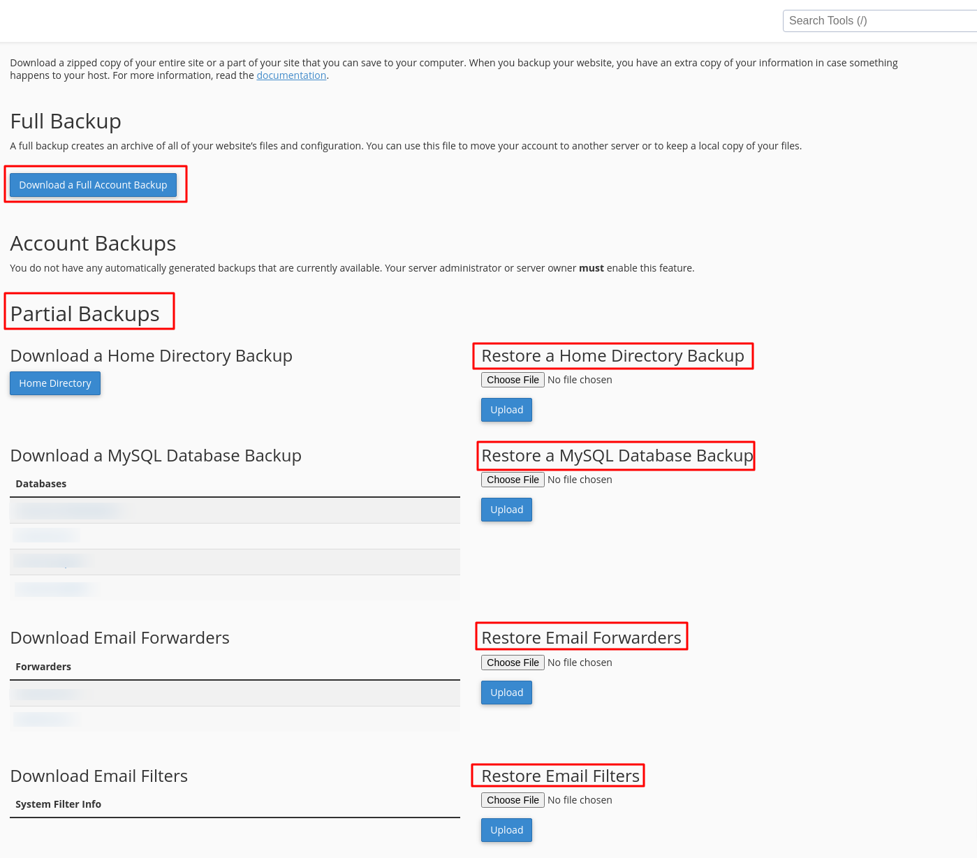 How to Restore Your Entire Website from cPanel backup? - AccuWebHosting