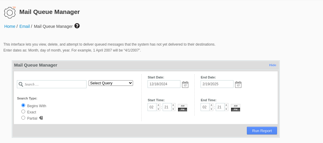 How to Use the Mail Queue Feature in WHM? - AccuWebHosting