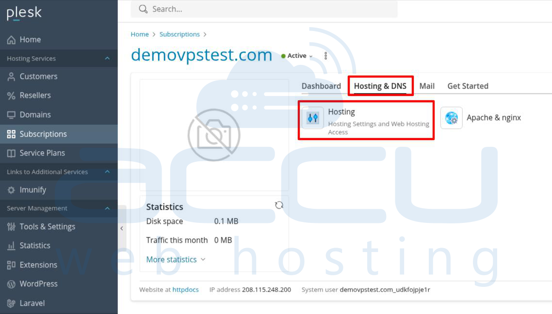 How can you activate the SSH Terminal feature in Plesk? - AccuWebHosting