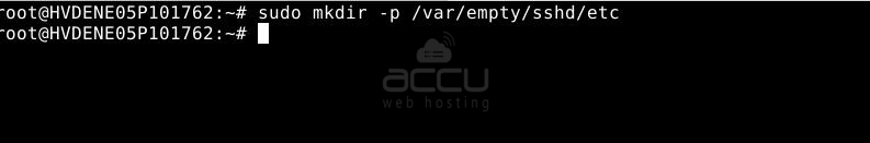 Fix:: SSH Error: Starting sshd: Missing privilege separation directory: /var/empty/sshd ...