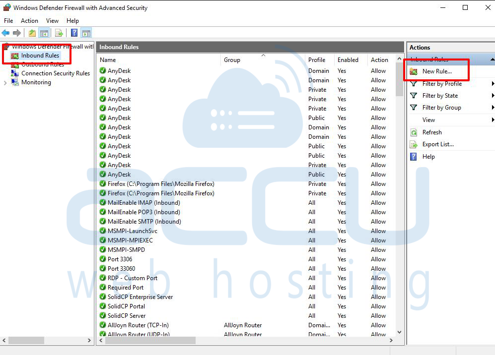 How To Allow Ping Icmp Echo Request In Windows Firewall Accuwebhosting