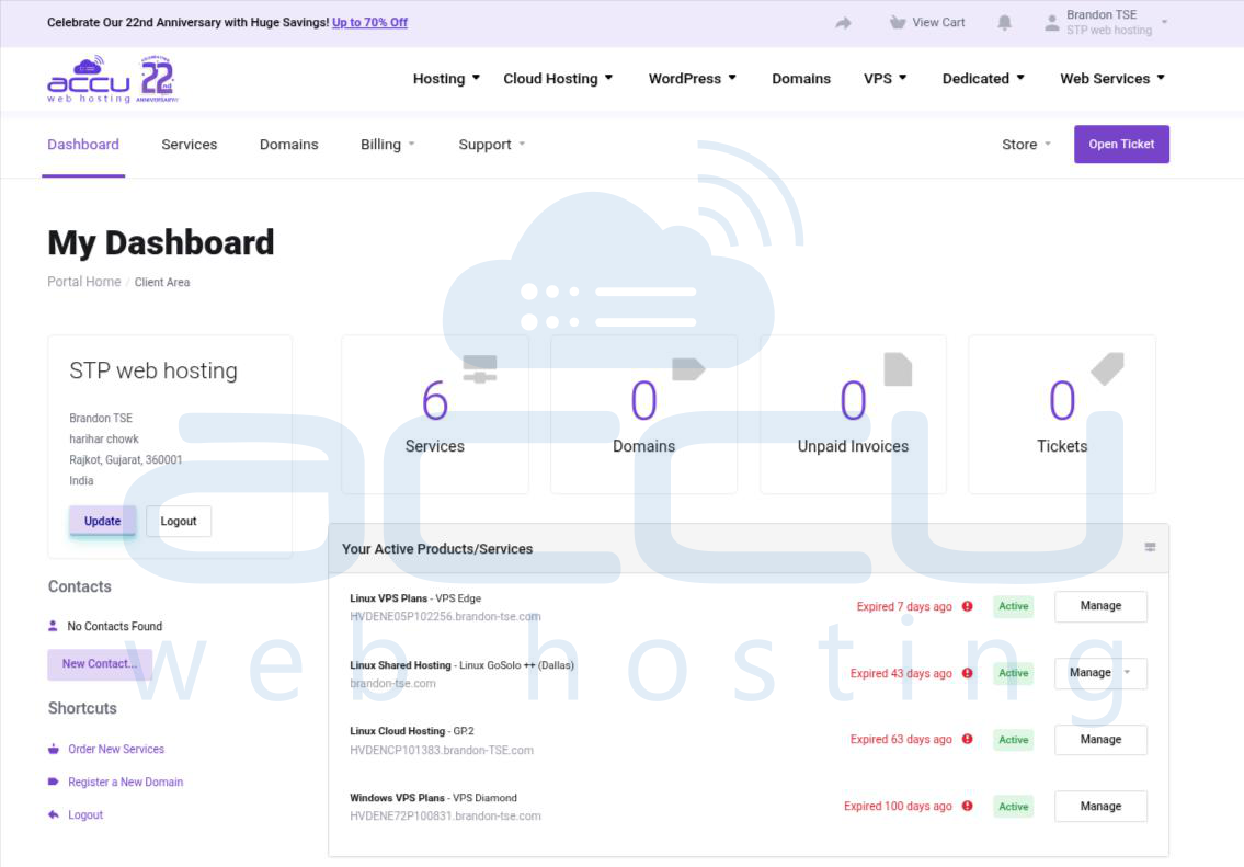 How do I login to client area? - AccuWebHosting