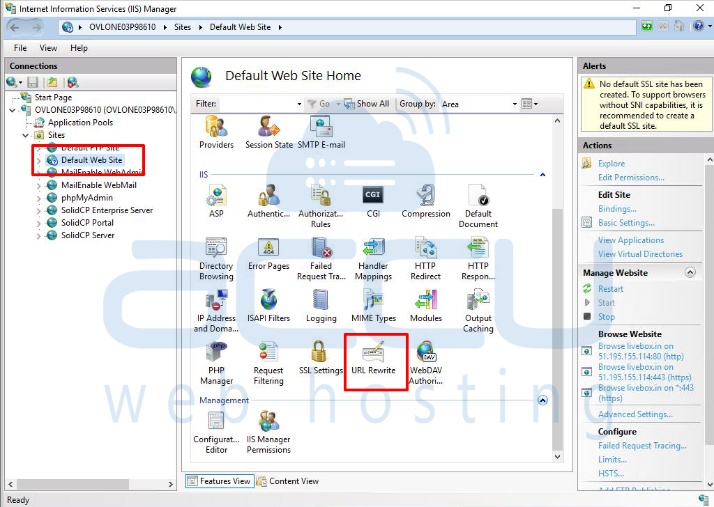 How to Enable mod_rewrite on IIS Web Server? - AccuWebHosting