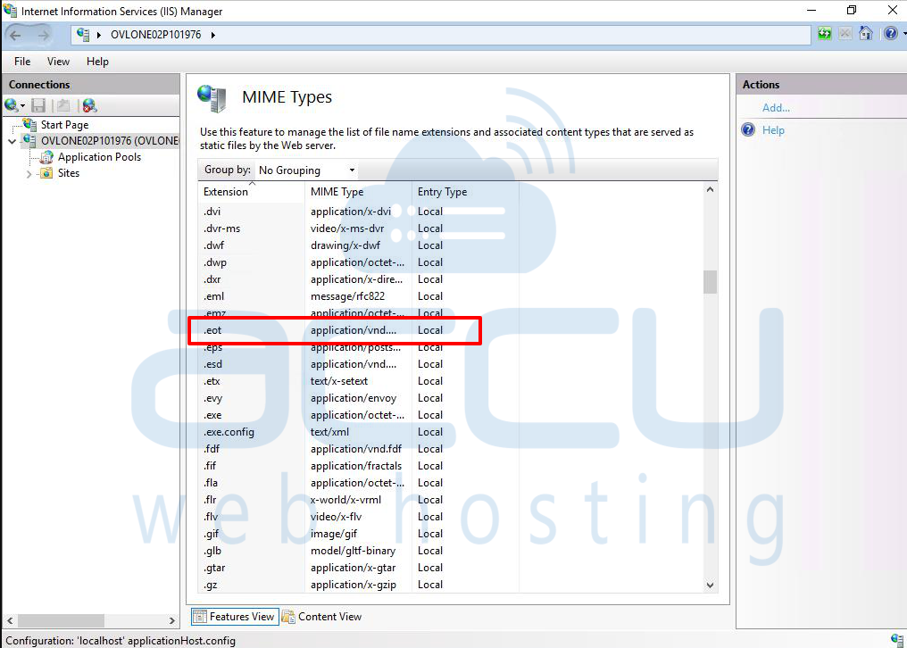 How to set MIME types for web fonts in IIS? - AccuWebHosting