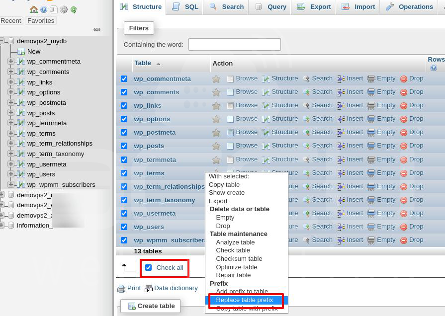 How To Change WordPress Database Table Prefix Knowledgebase