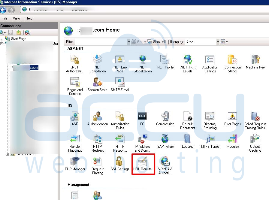 How To Redirect Website From To In Iis Windows Vps Hosting Accuweb Help Center