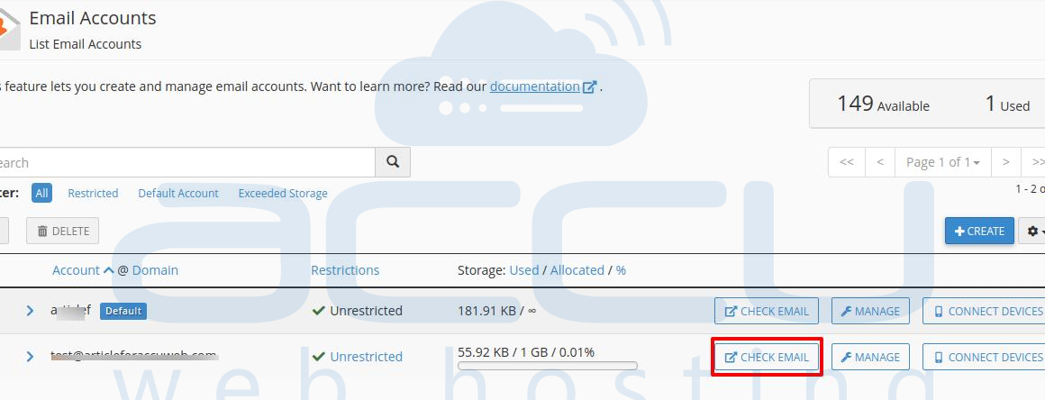 How to permanently remove all emails in cPanel? - AccuWebHosting