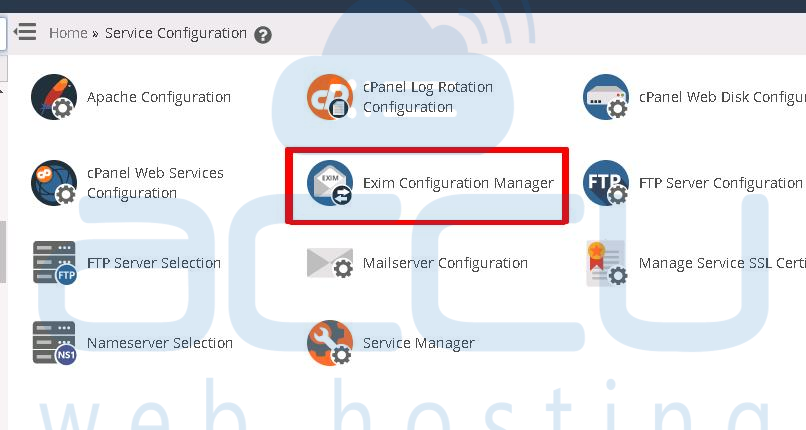 How To Restore Exim Configuration From Whm Knowledgebase Accuwebhosting