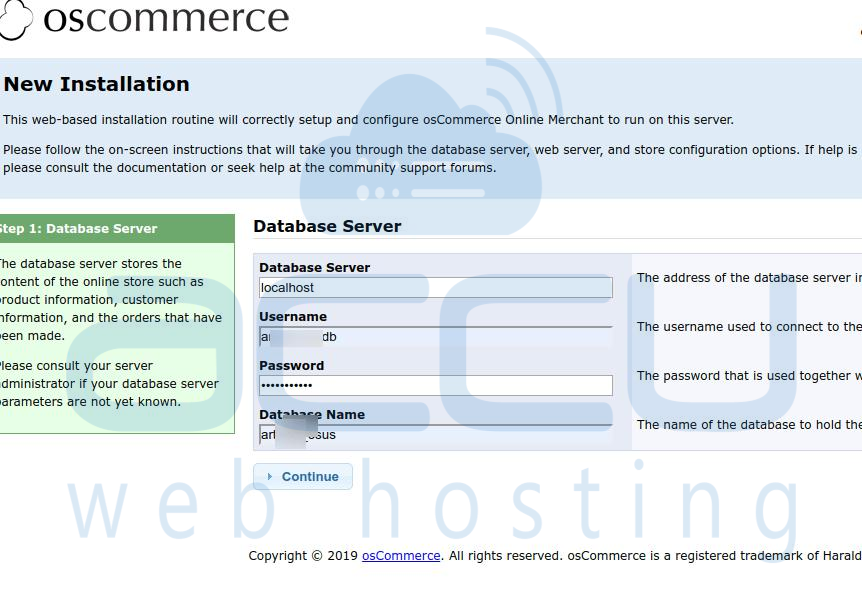 How to install Oscommerce manually in cPanel ? - AccuWebHosting