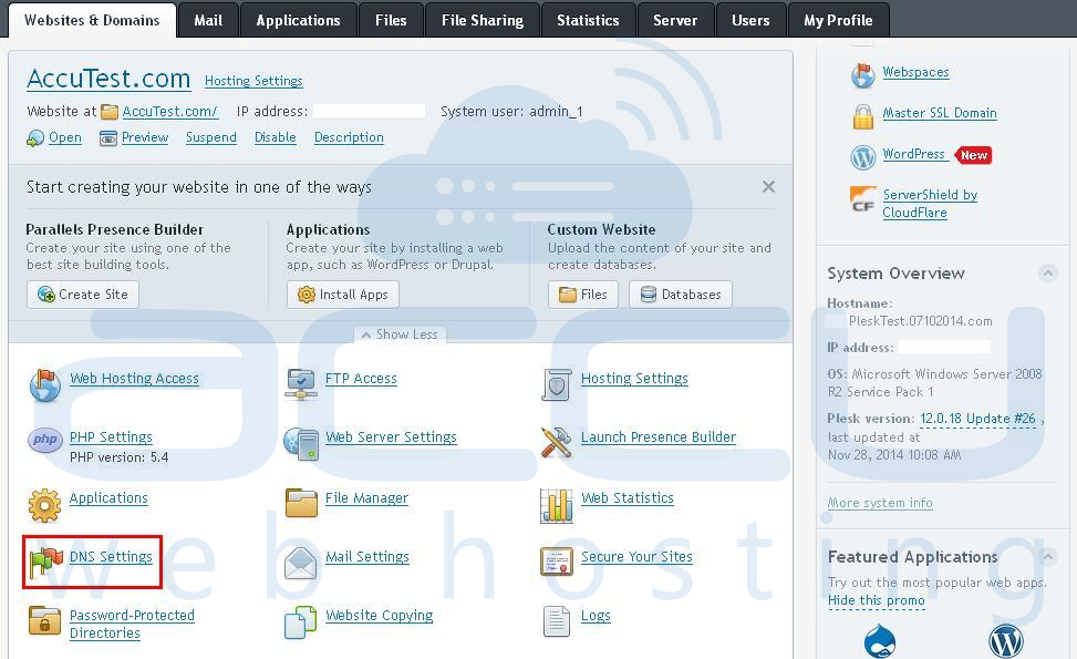 How To Add Or Edit Dns Records For A Domain In Plesk Control Panel Knowledgebase Accuwebhosting