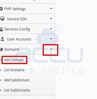 How to add a Domain in Centos Web Panel? - Centos Web Panel | AccuWeb Help Center